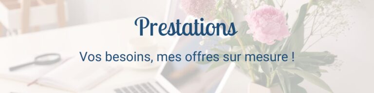 Prestations de votre assistante administrative